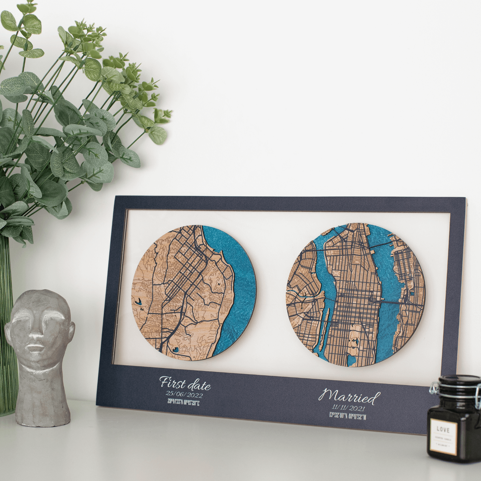 City Map Acrylic Prints ‣ Map Wall Decor ‣ Enjoy The Wood