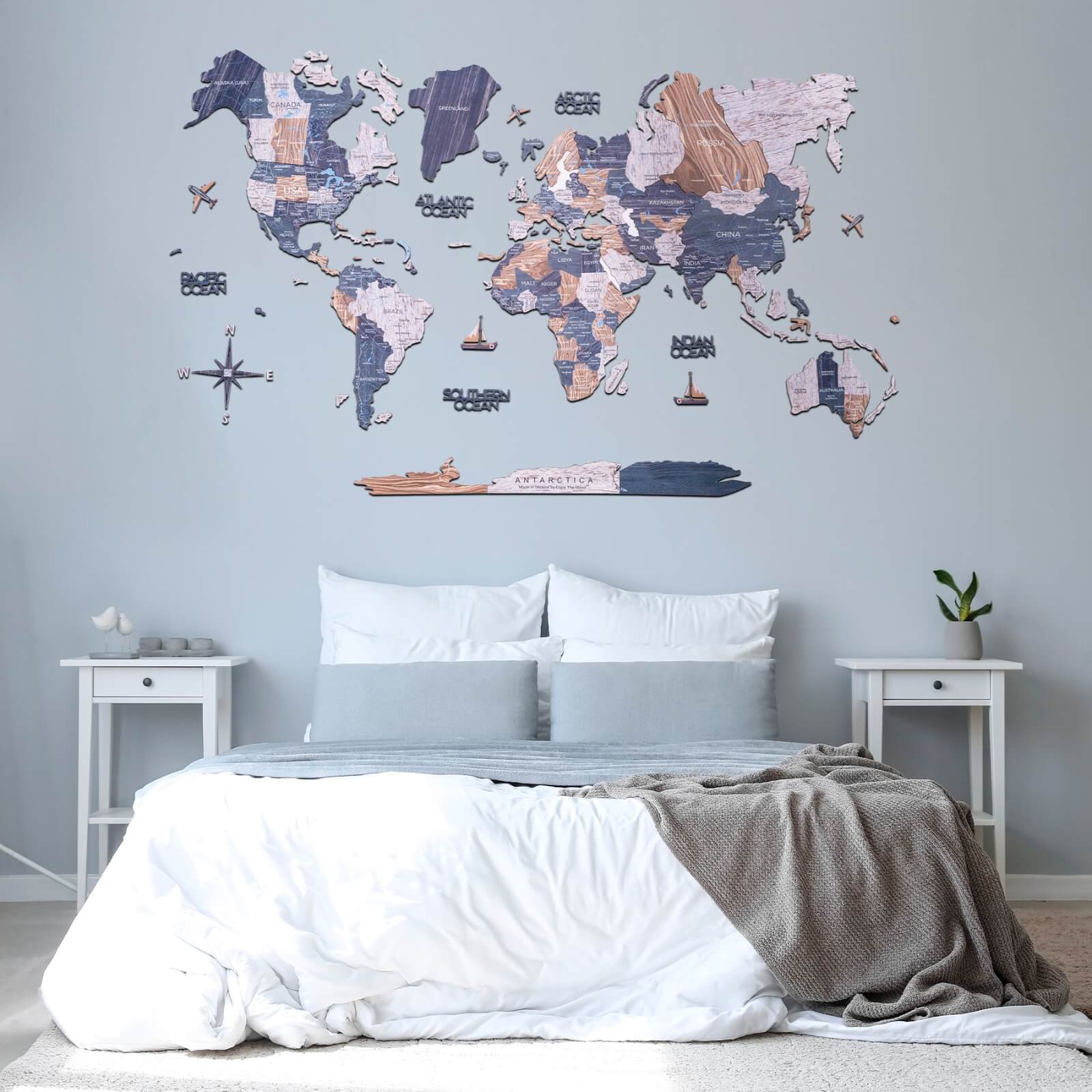 2D Wooden World Map Mystery ‣ Enjoy The Wood