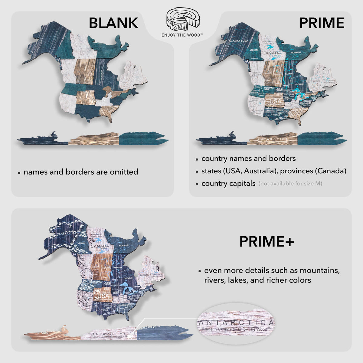 3D Wooden World Map Mystery ‣ Enjoy The Wood