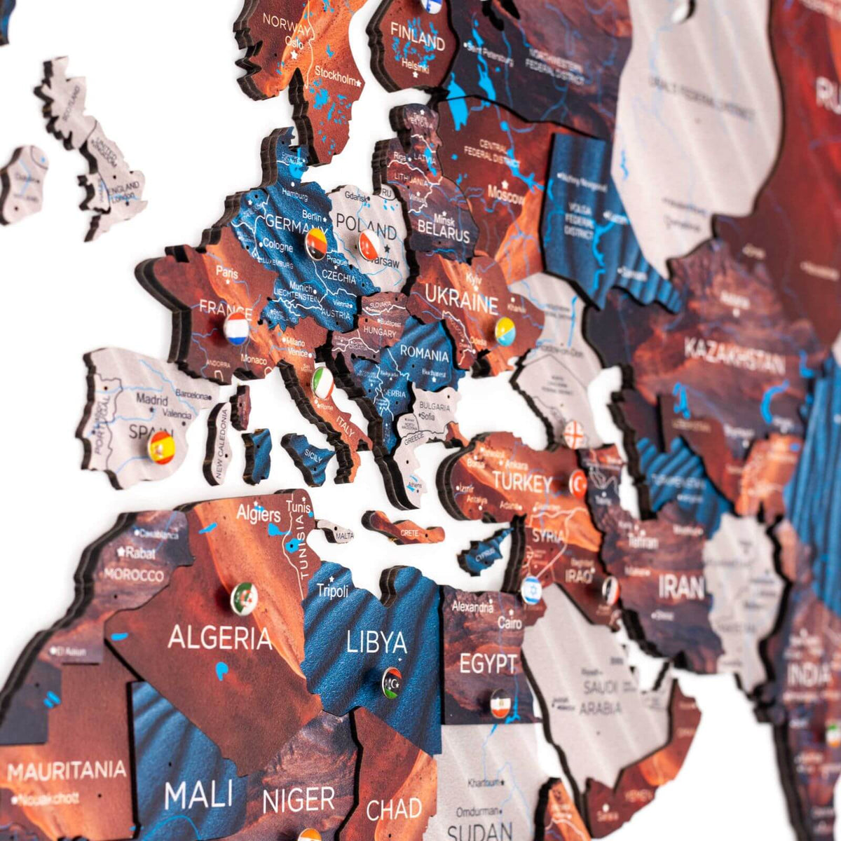 3D Wooden World Map Dune from Enjoy The Wood ‣ Good Price, Reviews