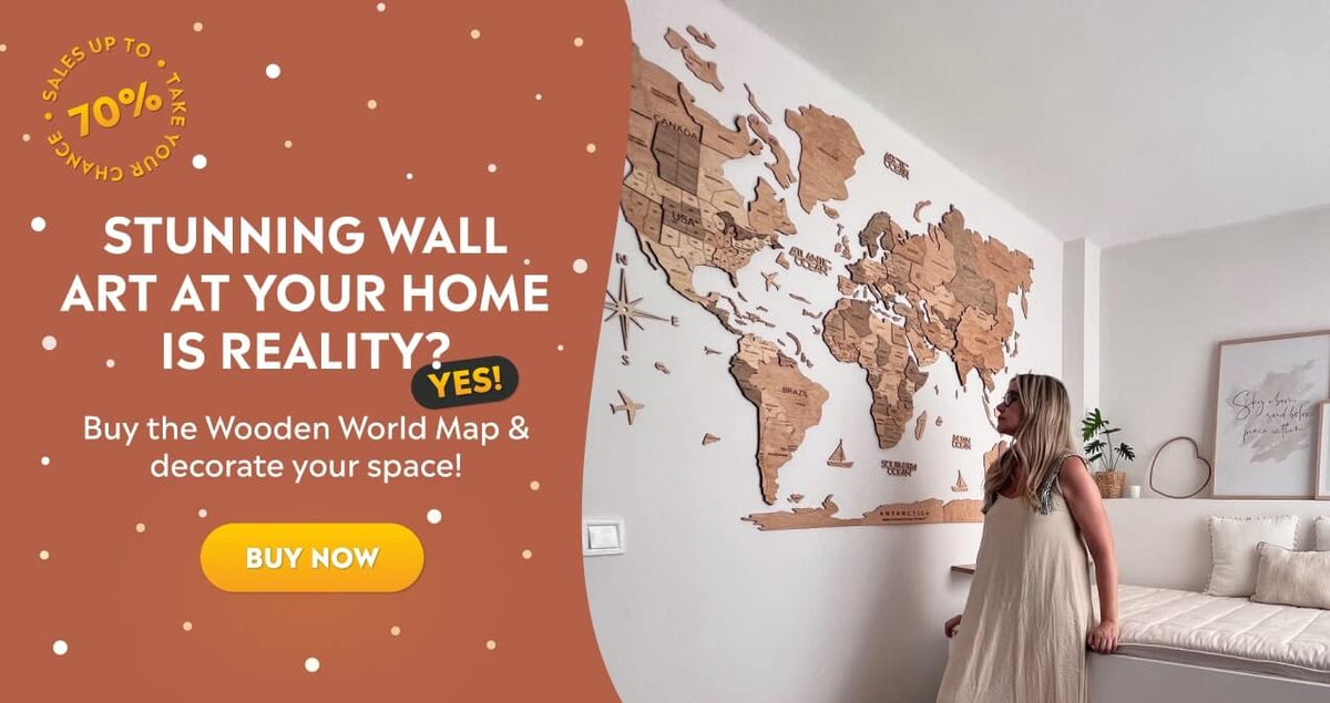 Wooden World Maps For Wall Decor • Enjoy The Wood