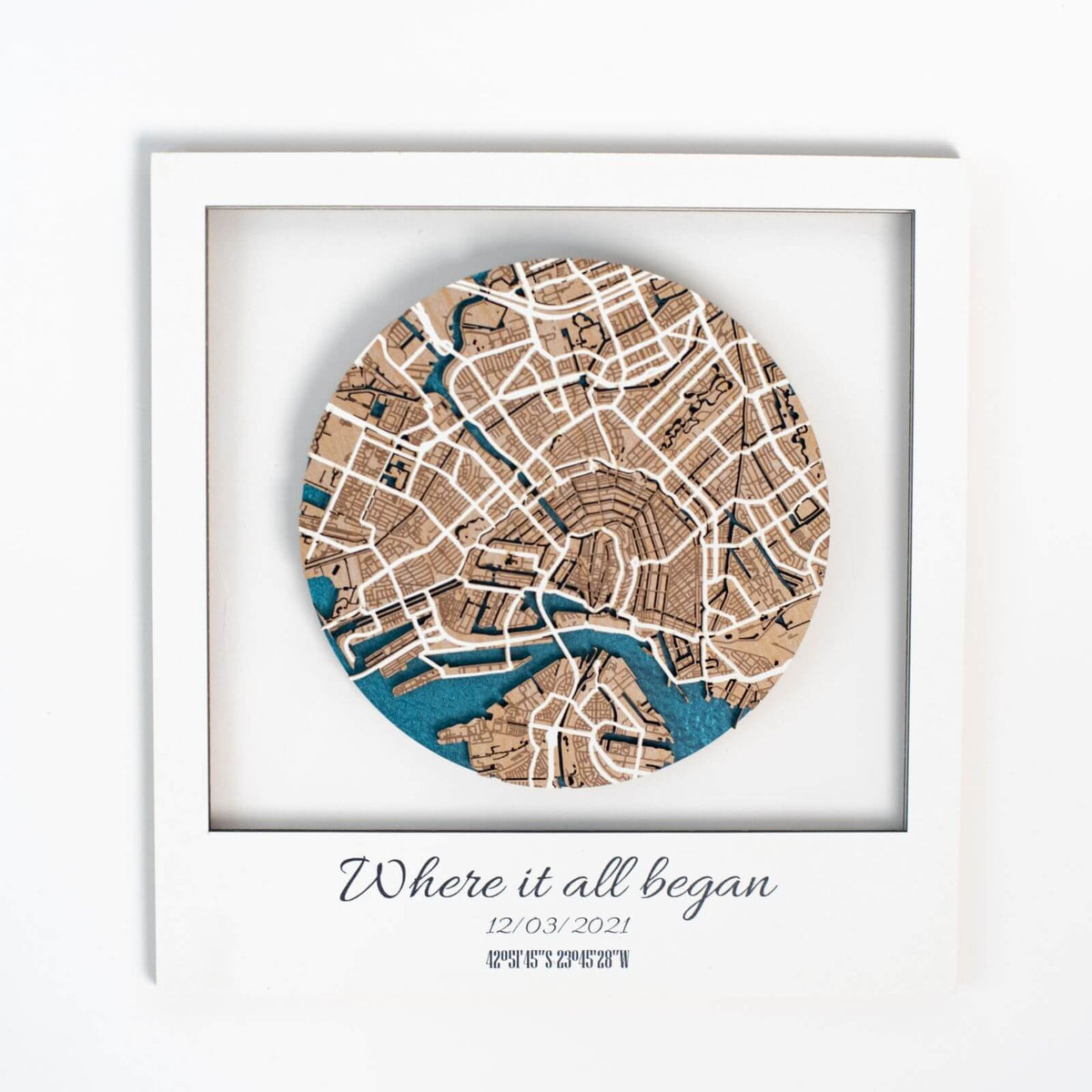 City Map Acrylic Prints ‣ Map Wall Decor ‣ Enjoy The Wood