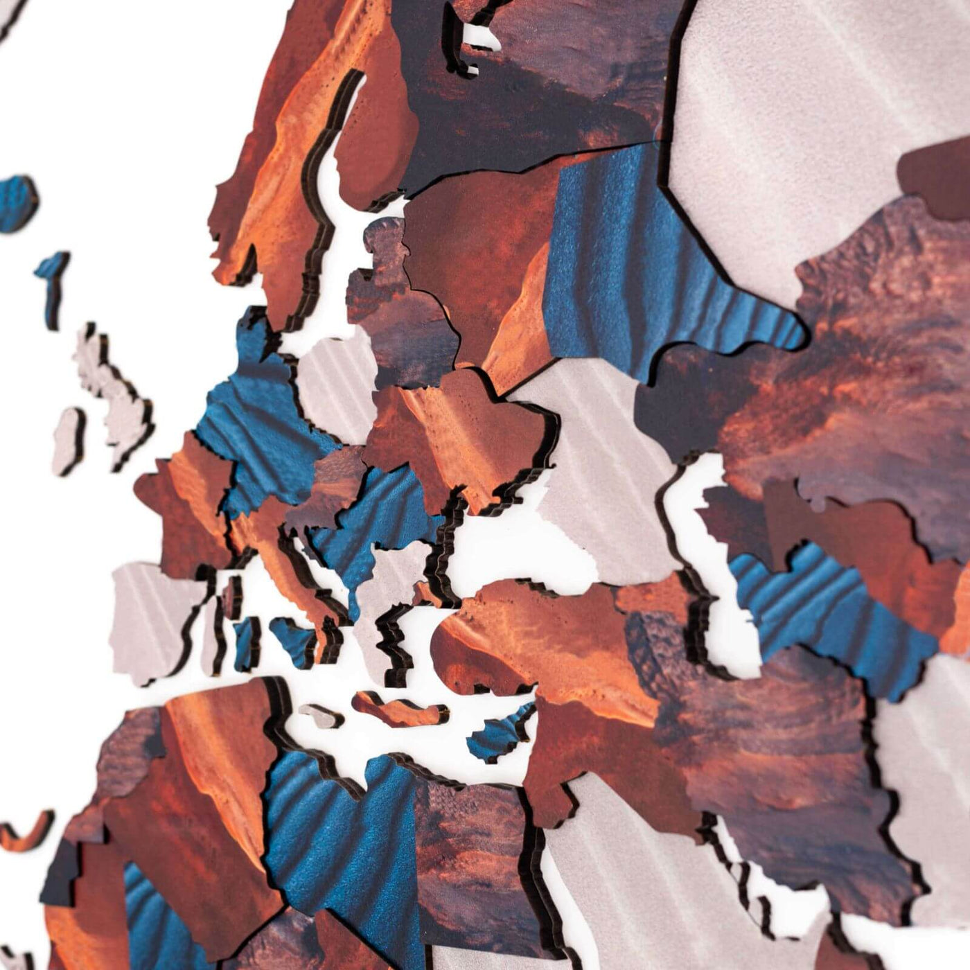3D Wooden World Map Dune → Enjoy The Wood ‣ Order Now