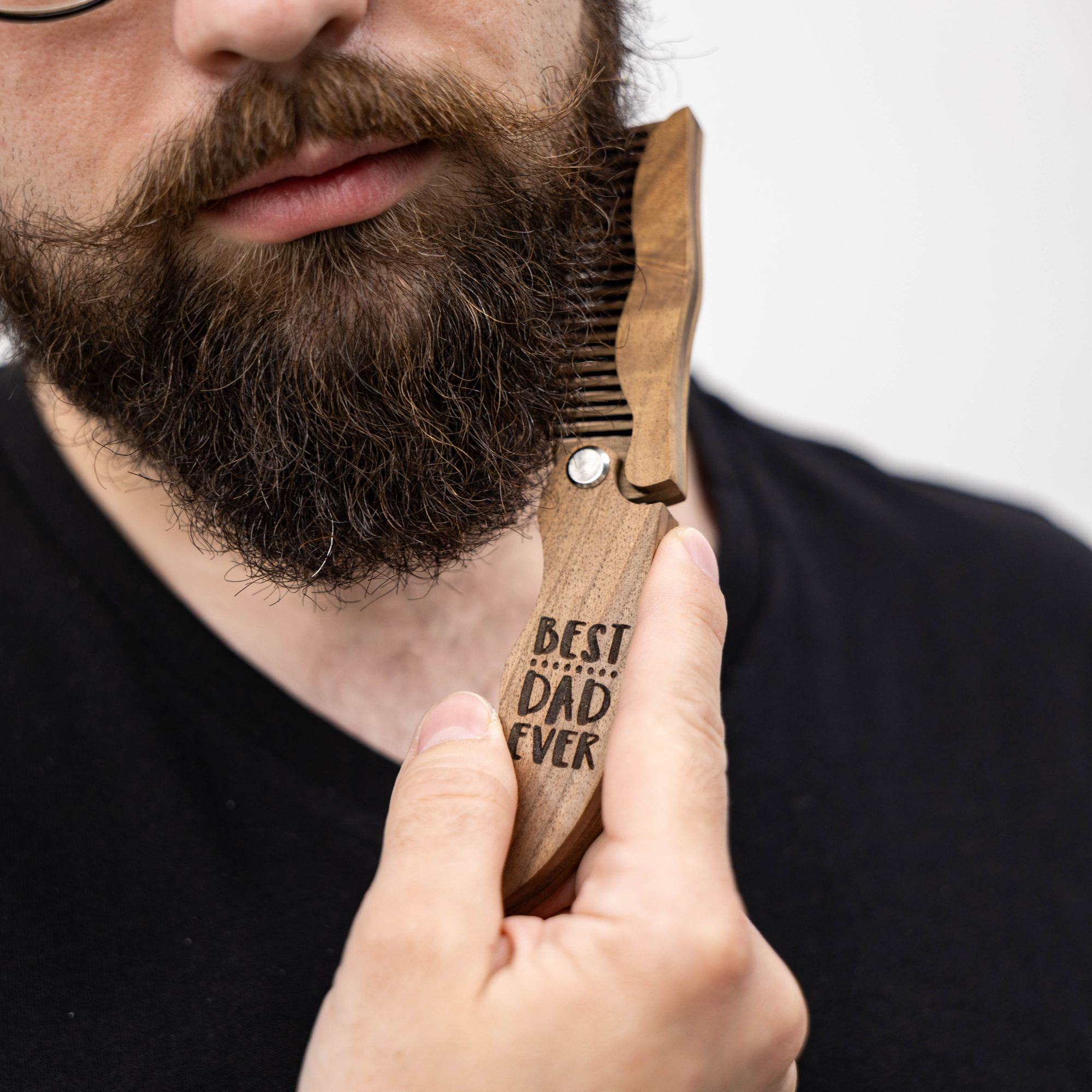 Wooden Beard Comb – Best Dad Ever Gift | Enjoy The Wood