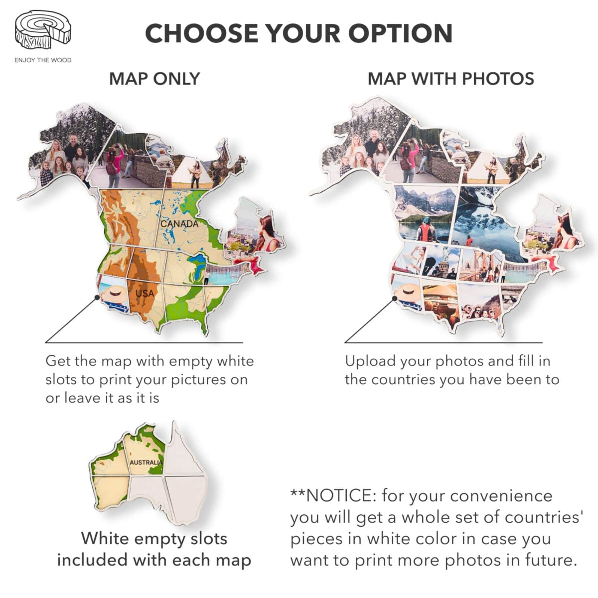 World Photo Map Physical • Enjoy The Wood
