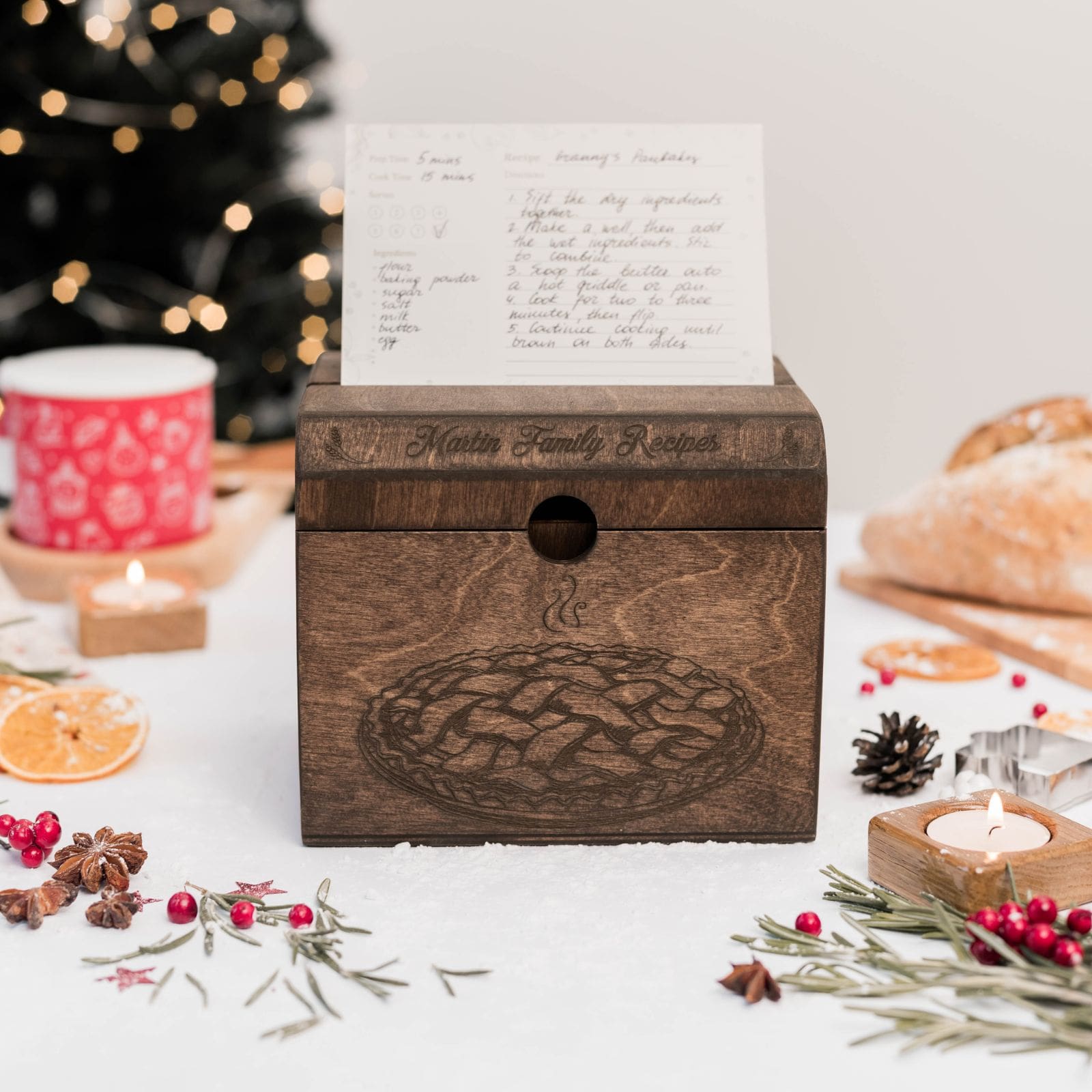 Wooden Recipe Box – Peppers Theme • Enjoy The Wood