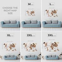 Mapa mundial de madera LED 3D de Enjoy The Wood ‣ Ordene ahora