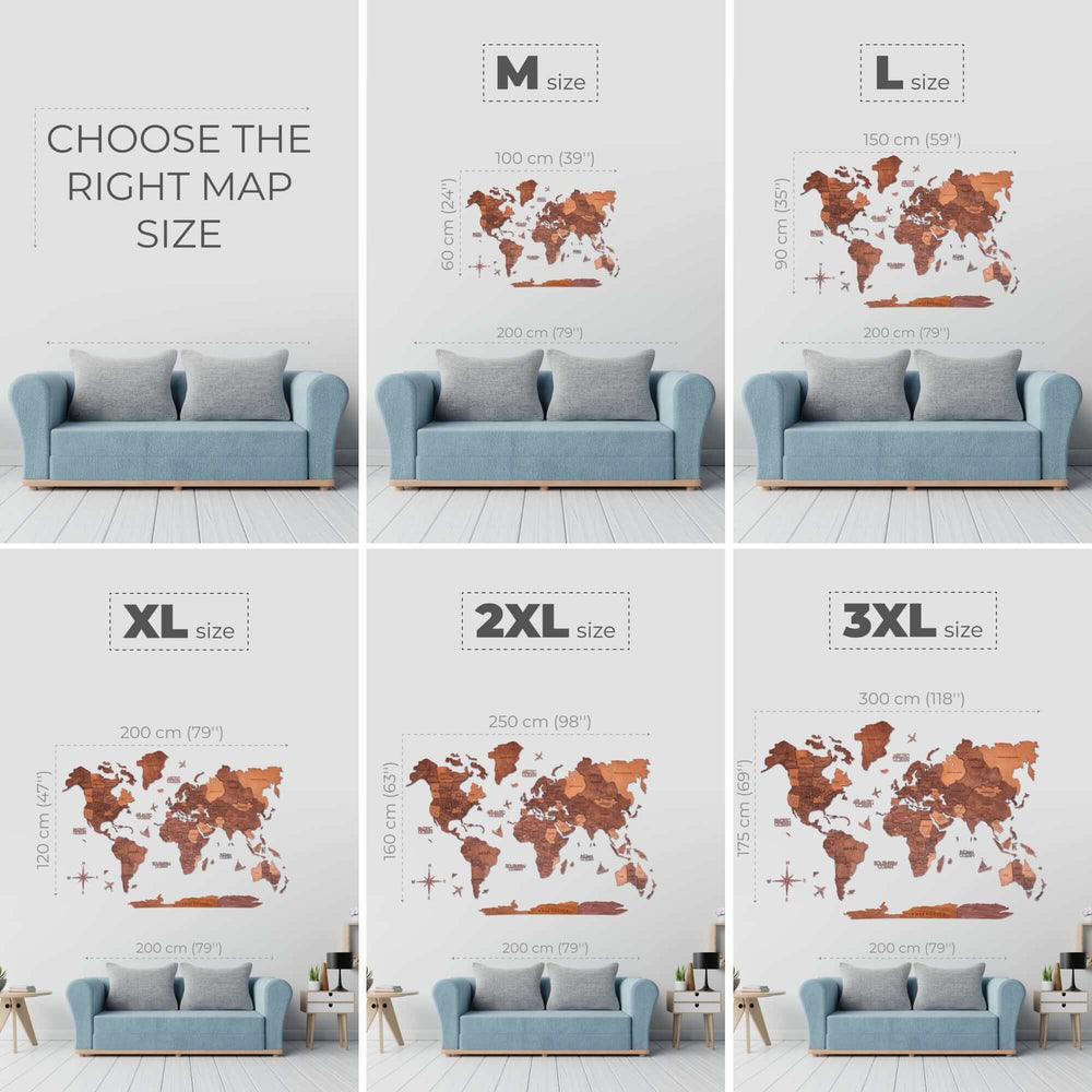 3D Wooden World Map Oak from Enjoy The Wood ‣ Good Price, Reviews