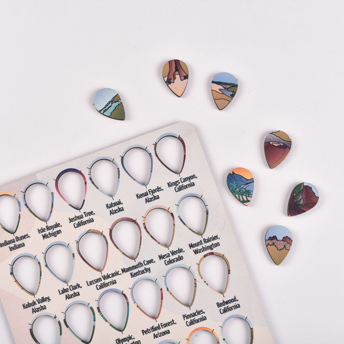 US Flag Pins and US National Parks Sticky Pins ‣ Order Now