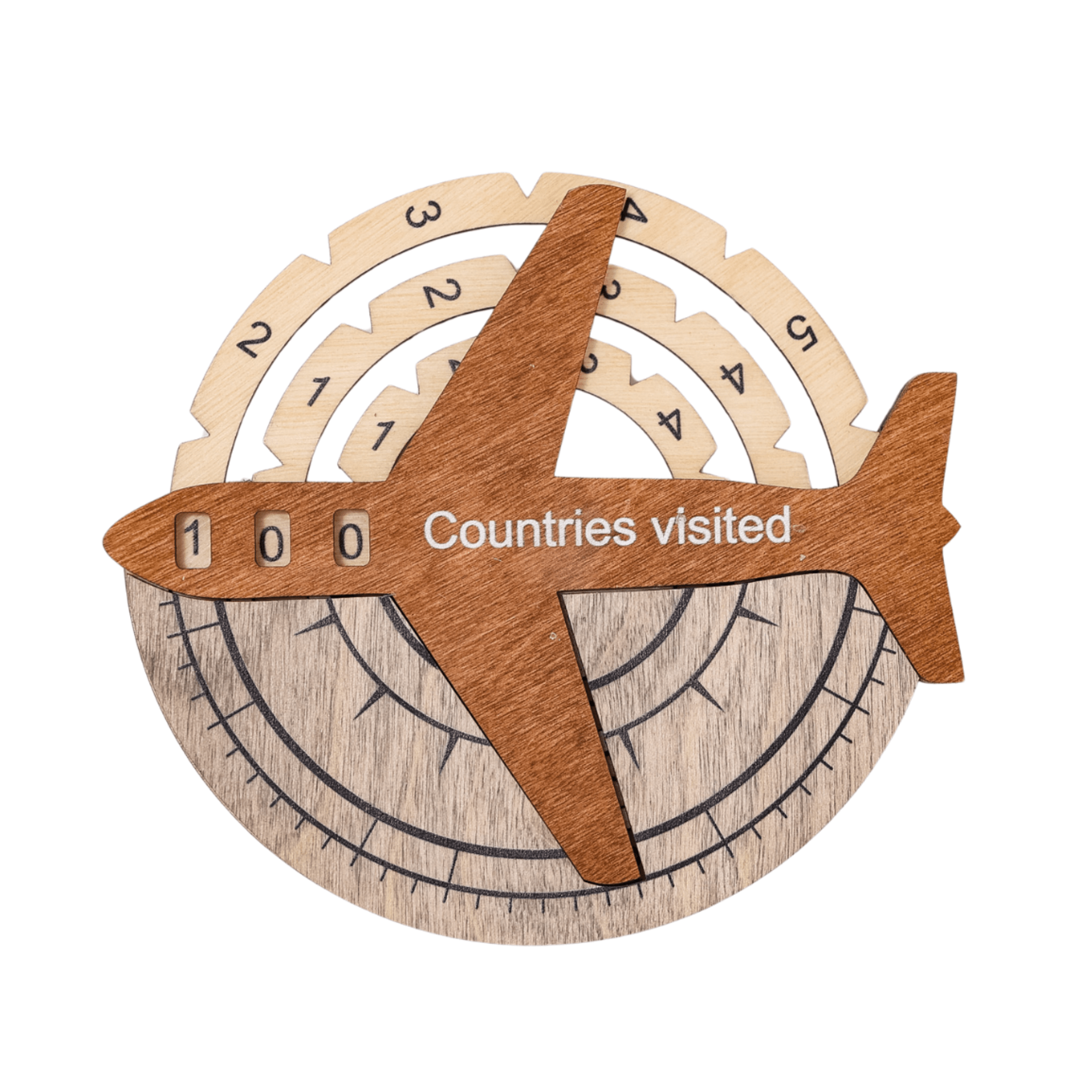 Travel Tracker 3D Wooden World Map – Multicolor | Enjoy The Wood