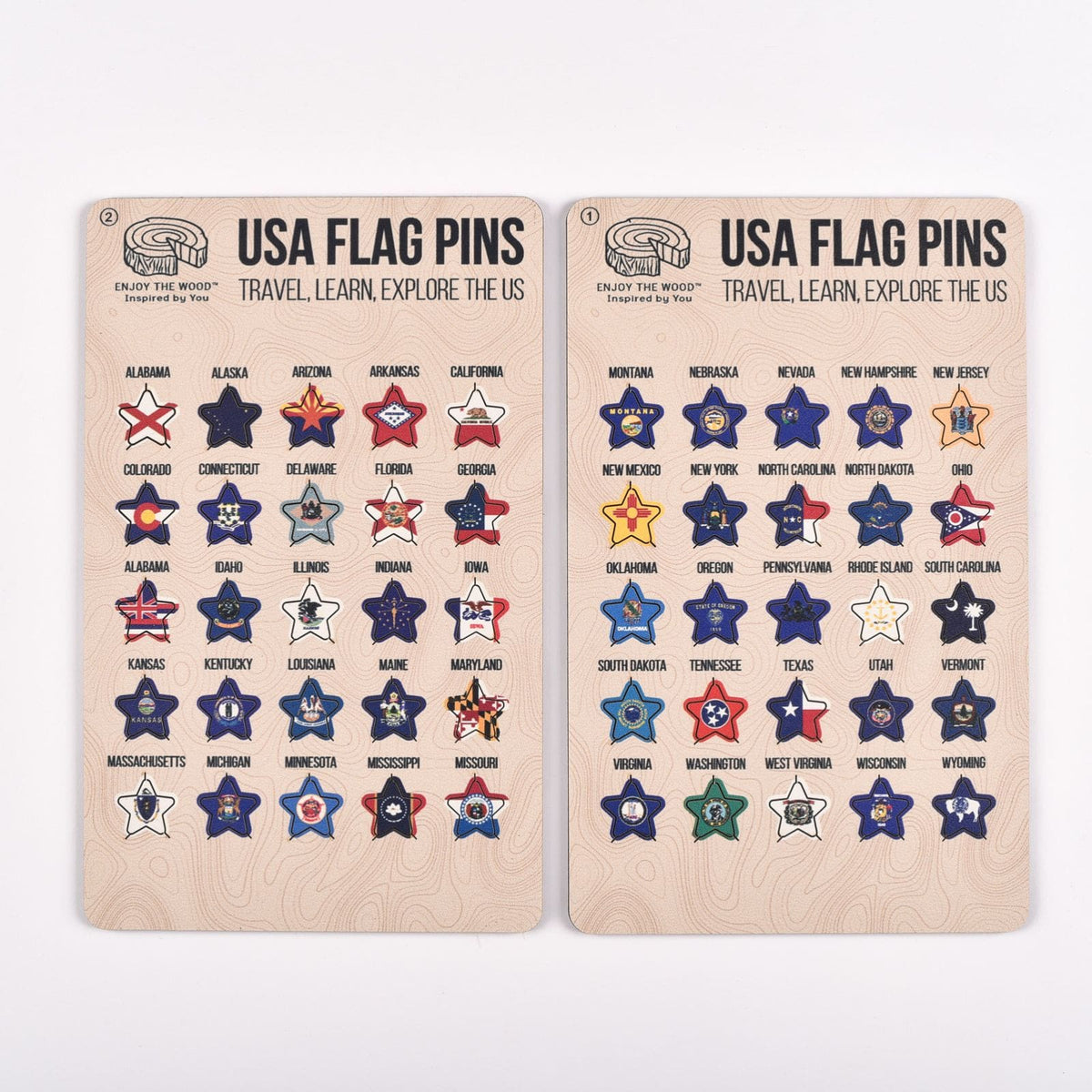 US Flag Pins from Enjoy The Wood ‣ Good Price, Reviews