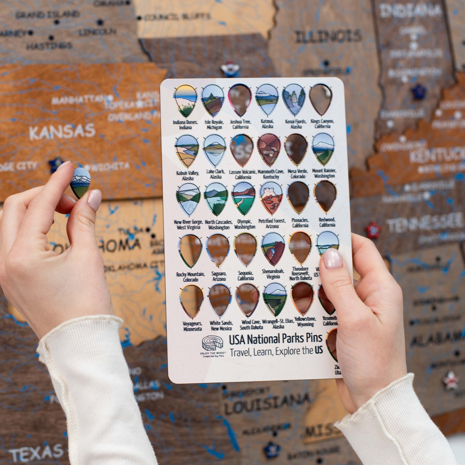 US Flag Pins and US National Parks Sticky Pins ‣ Order Now