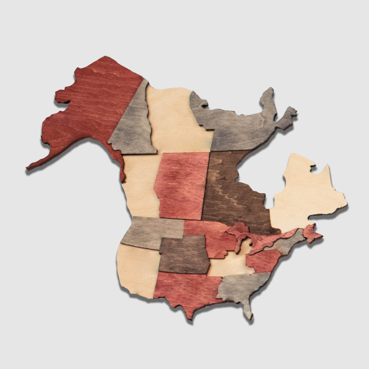 3D Wooden World Map Fusion ‣ Enjoy The Wood ‣ Order Now