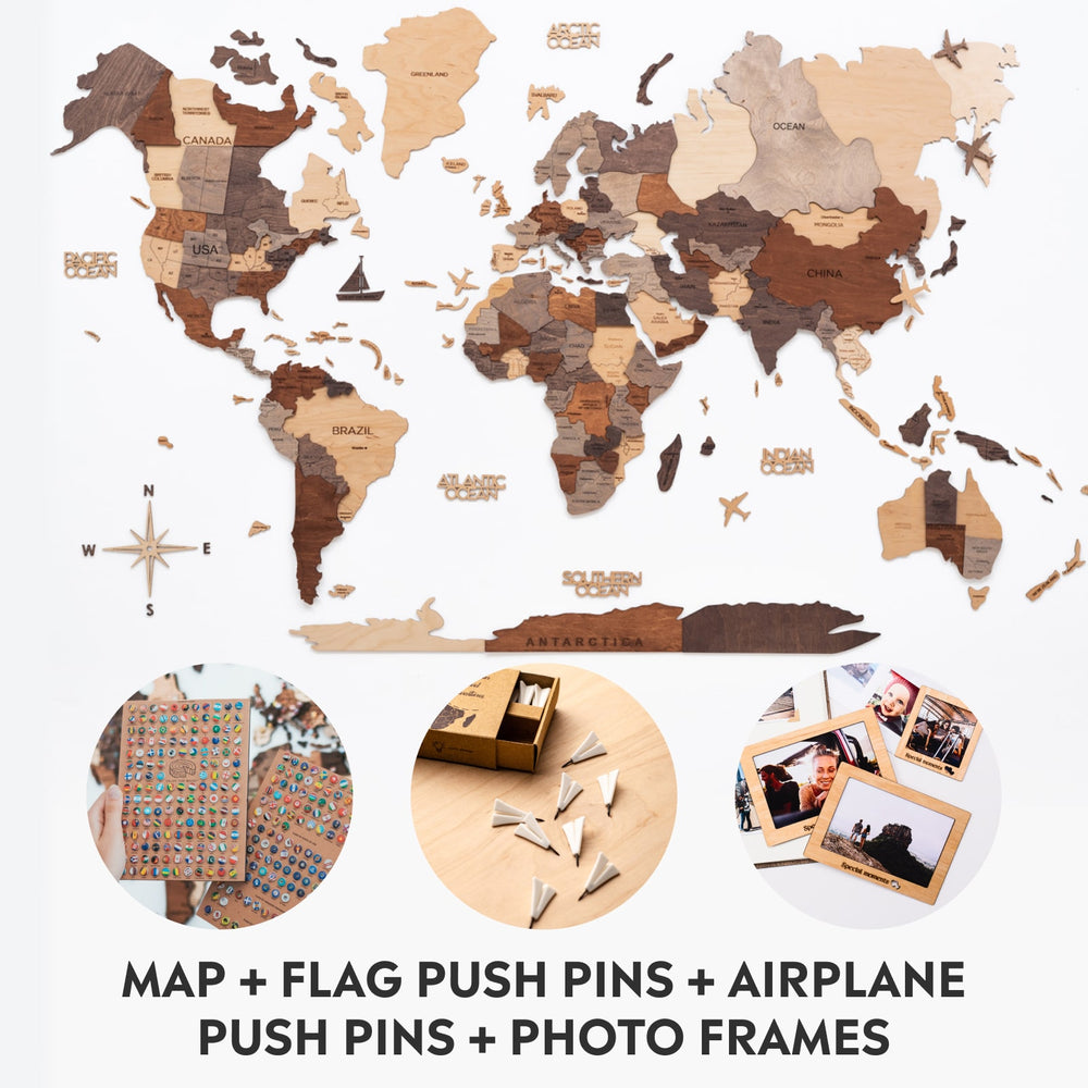 Flags and Airplanes Pins → Enjoy The Wood → Order Now