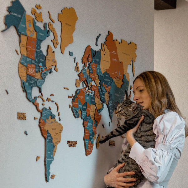 3D Wooden World Map Indie → Enjoy The Wood ‣ Order Now