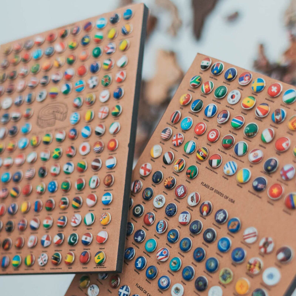 Bundle: 9 Photo Frames, Flags and Airplanes Pins from Enjoy The Wood ...