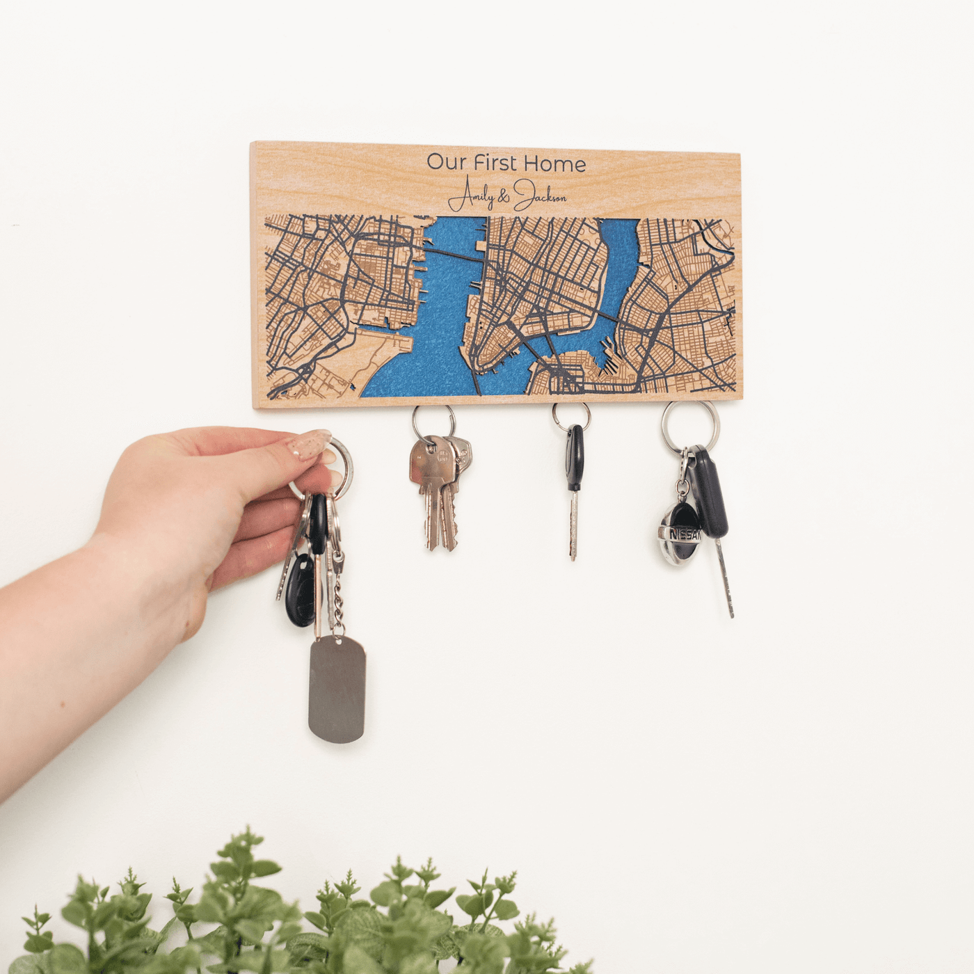 Wooden Key Holders - Key Holders for Wall made of Wood