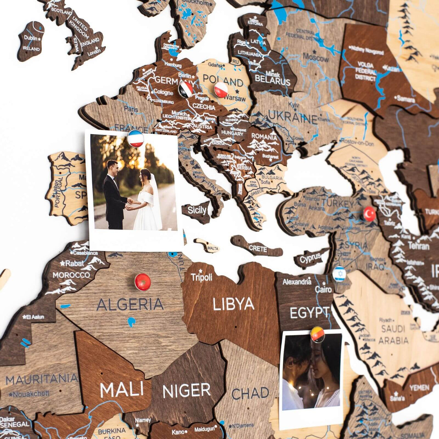 3D Wooden World Maps Wall Decor | Enjoy The Wood