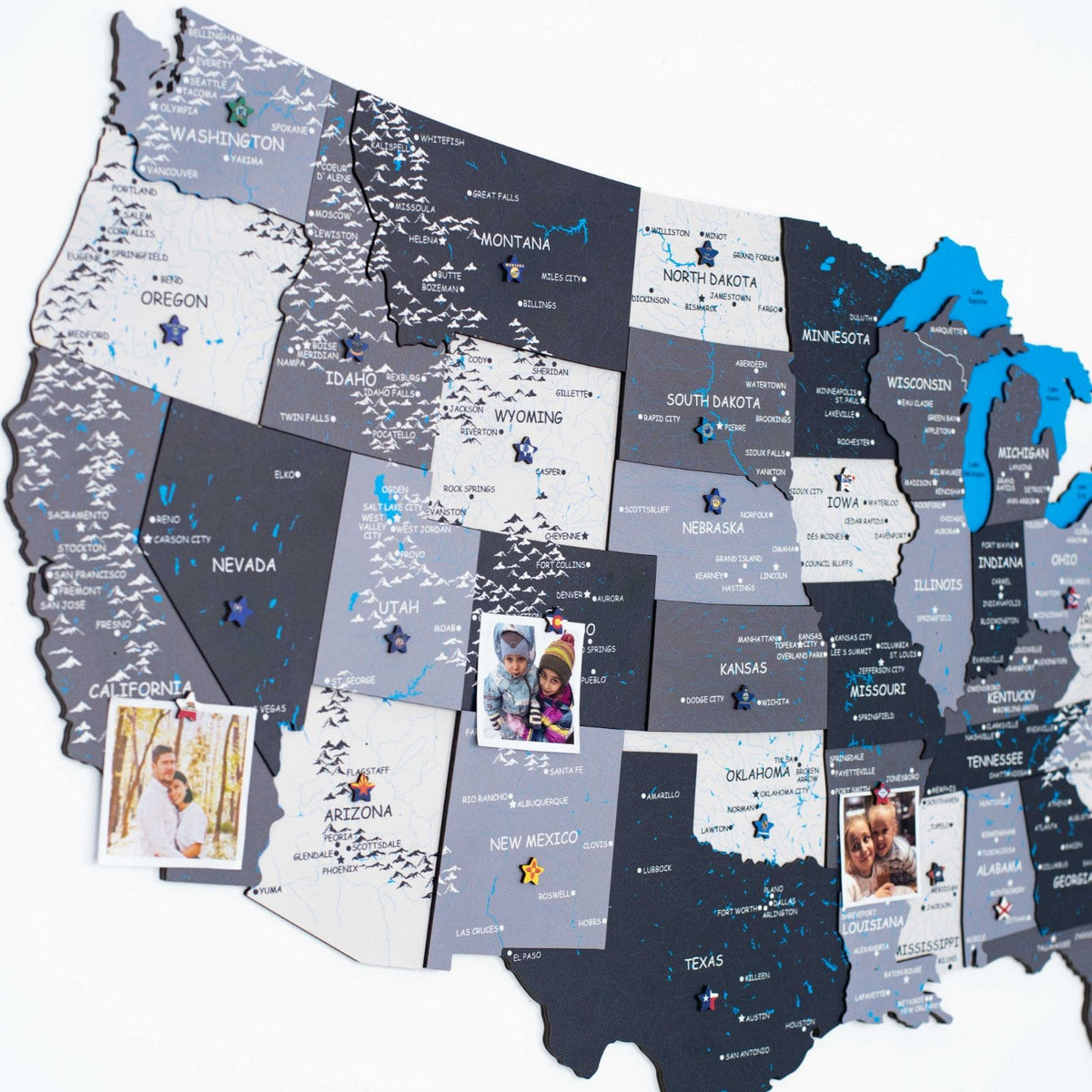 Wooden 3d Map of USA - Nordik • Enjoy The Wood