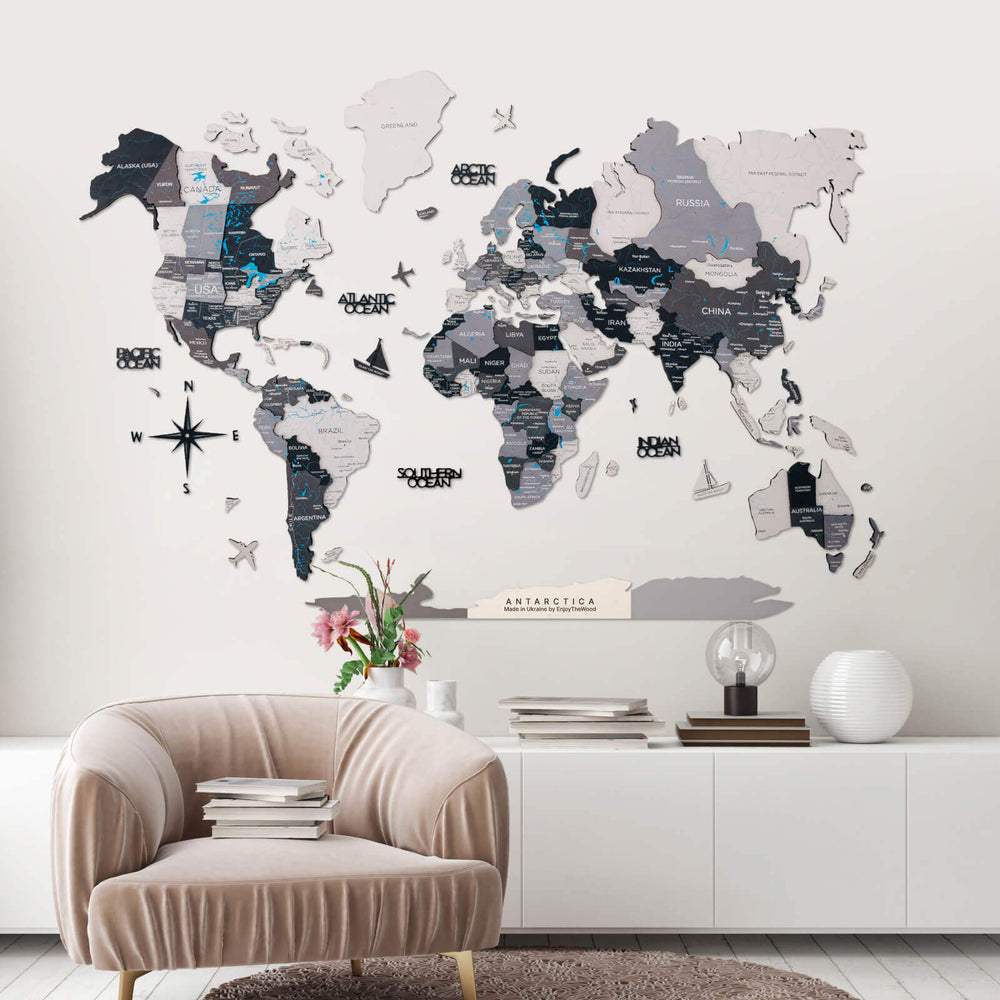 Antarctica For Colored Maps from Enjoy The Wood ‣ Good Price, Reviews