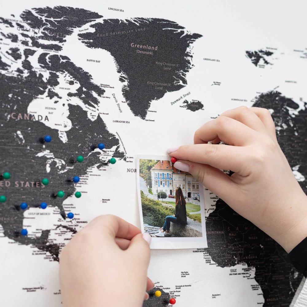 World Map on Canvas - Onyx ‣ from Enjoy The Wood