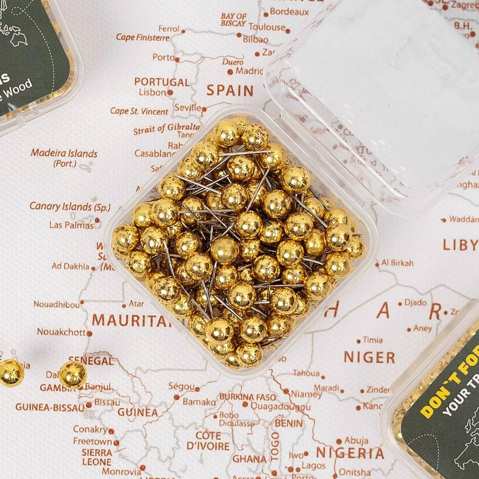 Canvas Push Pins - Gold | Enjoy The Wood