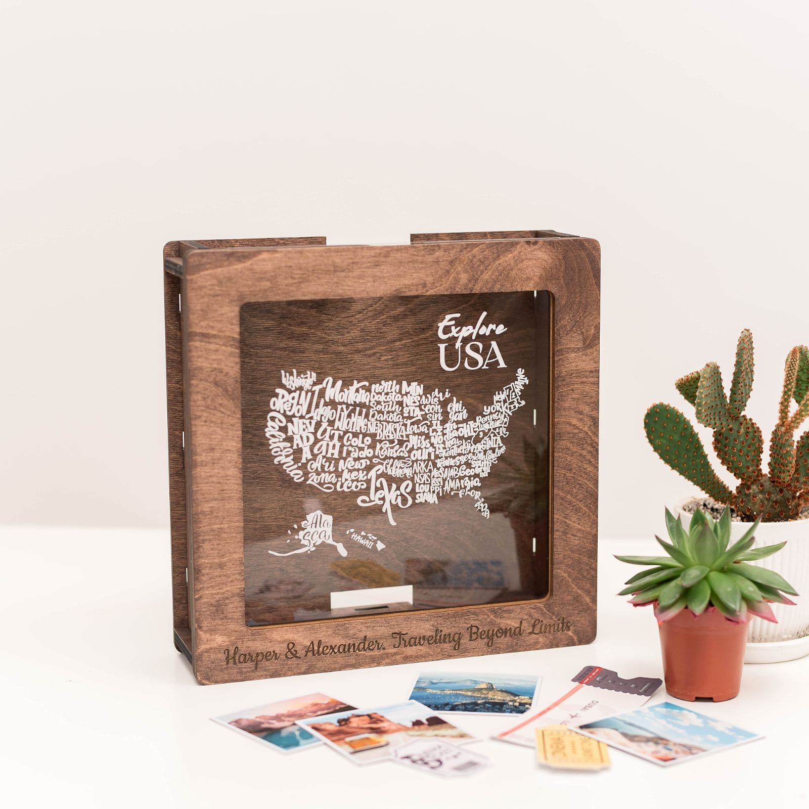 USA Travel Box Dark Walnut • Enjoy The Wood