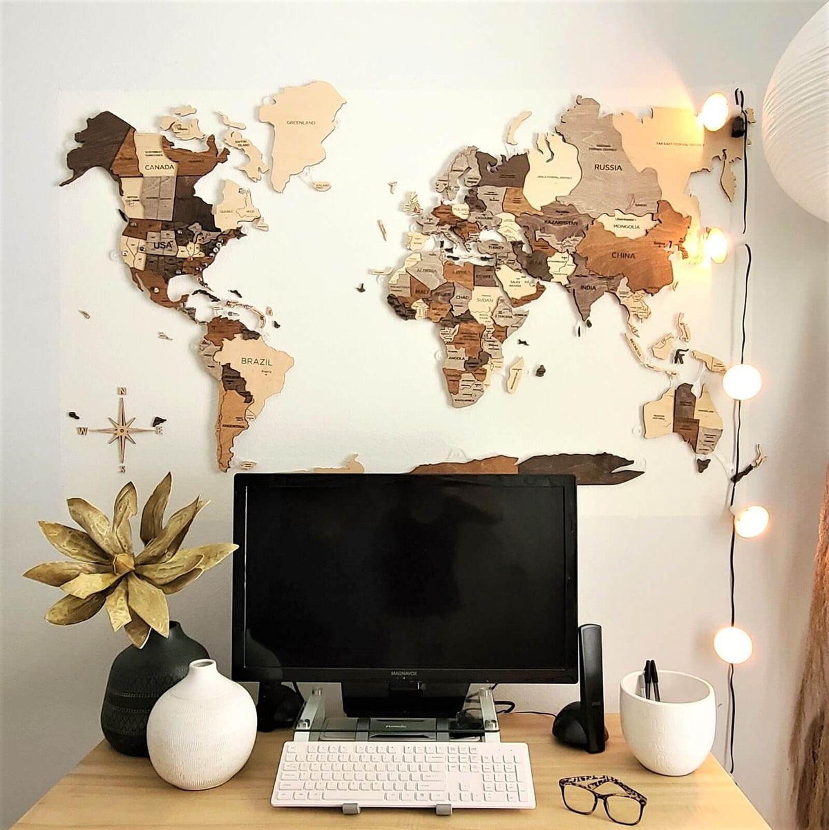 Large Rustic Wall Decor → Enjoy The Wood → Order Now