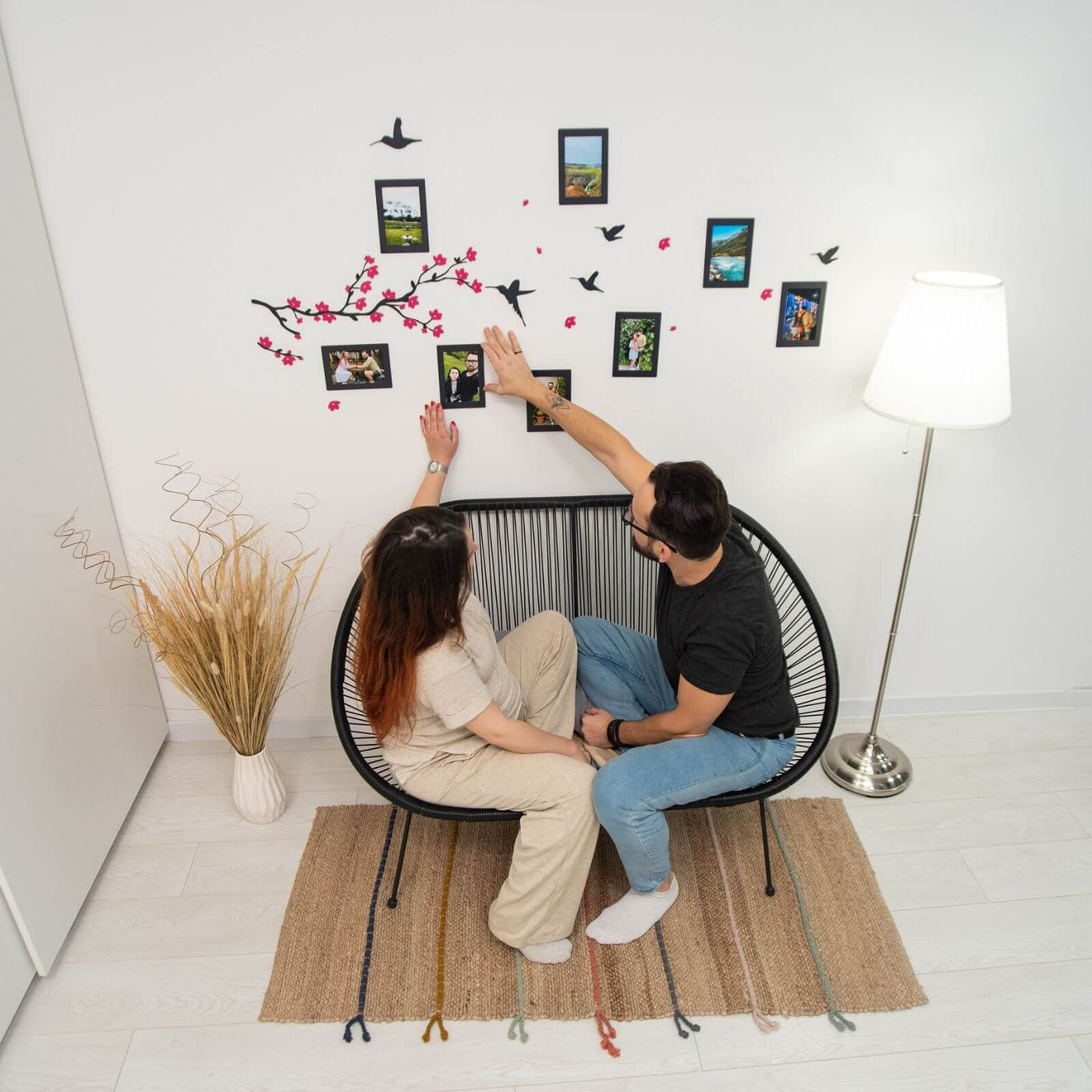 Family Tree - Butterflies and Red Flowers ‣ Enjoy The Wood