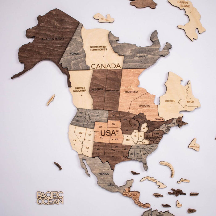 3D Wooden World Map Smokey from Enjoy The Wood ‣ Good Price, Reviews
