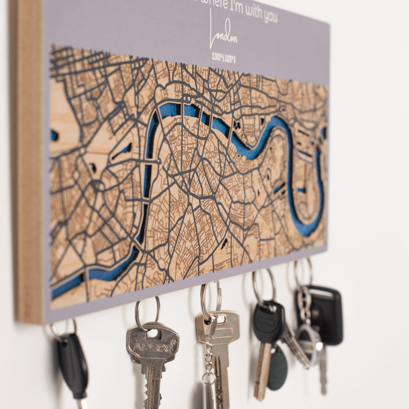 Wooden Key Holders - Key Holders for Wall made of Wood