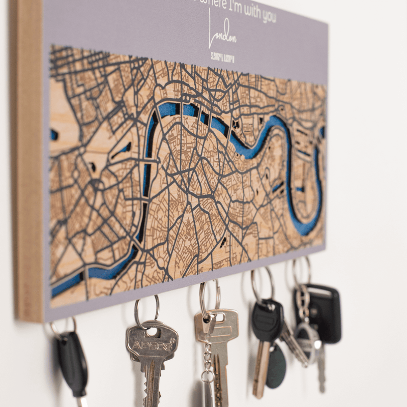 Wooden Key Holders - Key Holders for Wall made of Wood