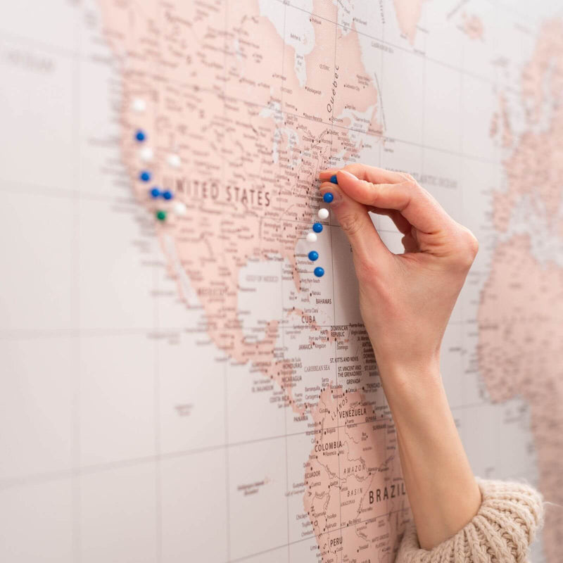 World Map on Canvas - Antique ‣ from Enjoy The Wood