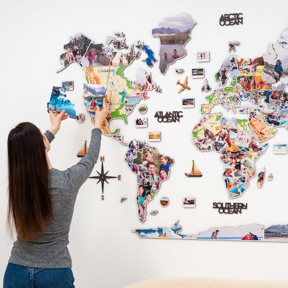 World Photo Map Physical • Enjoy The Wood