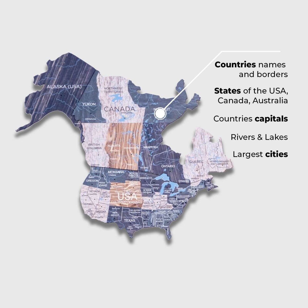 2D Wooden World Map Mystery - Enjoy The Wood