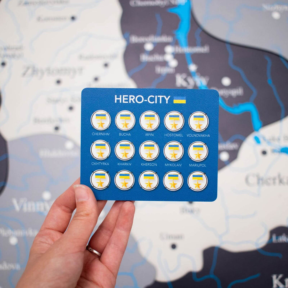 UA Hero Cities Pins from Enjoy The Wood → Order Now