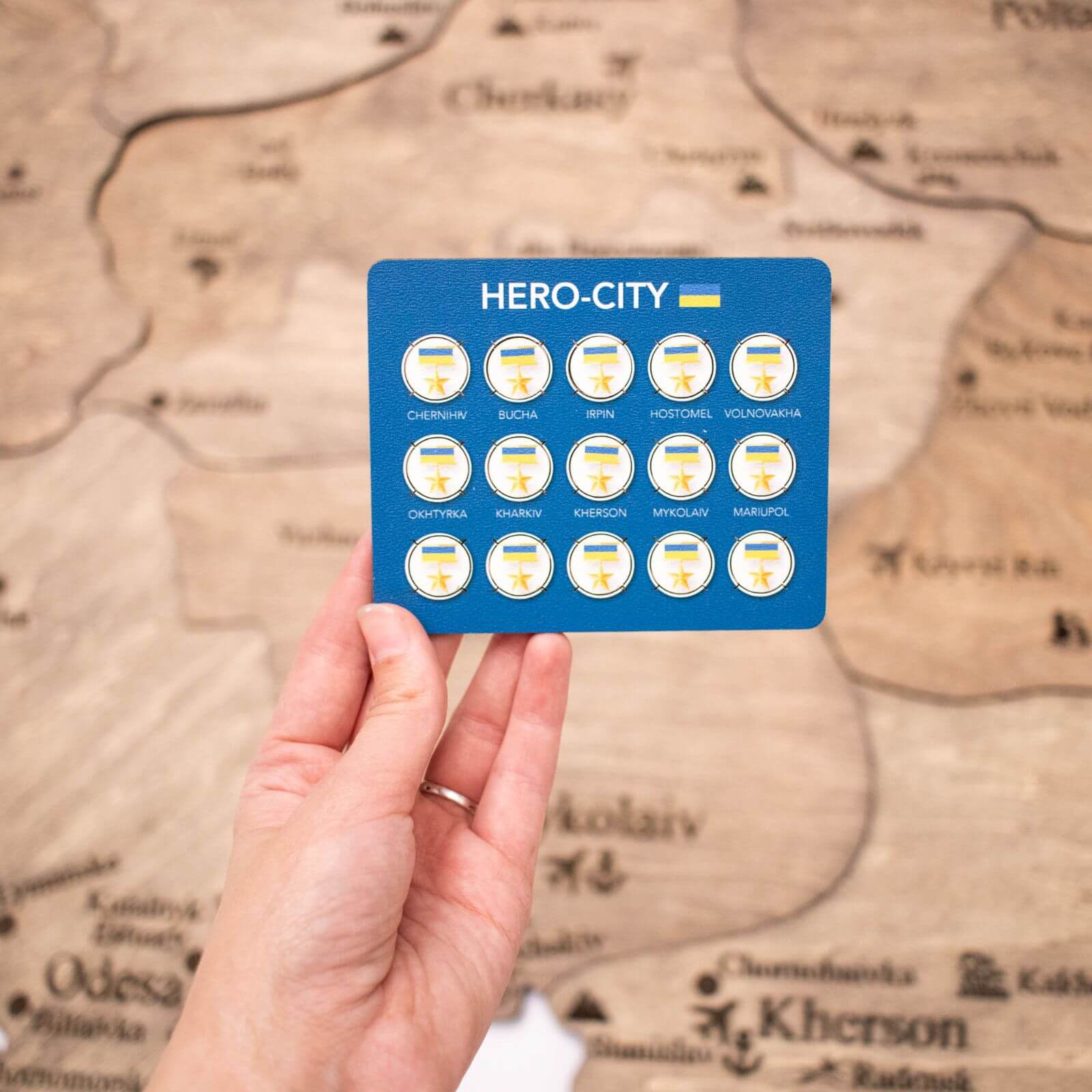 UA Hero Cities Pins from Enjoy The Wood → Order Now