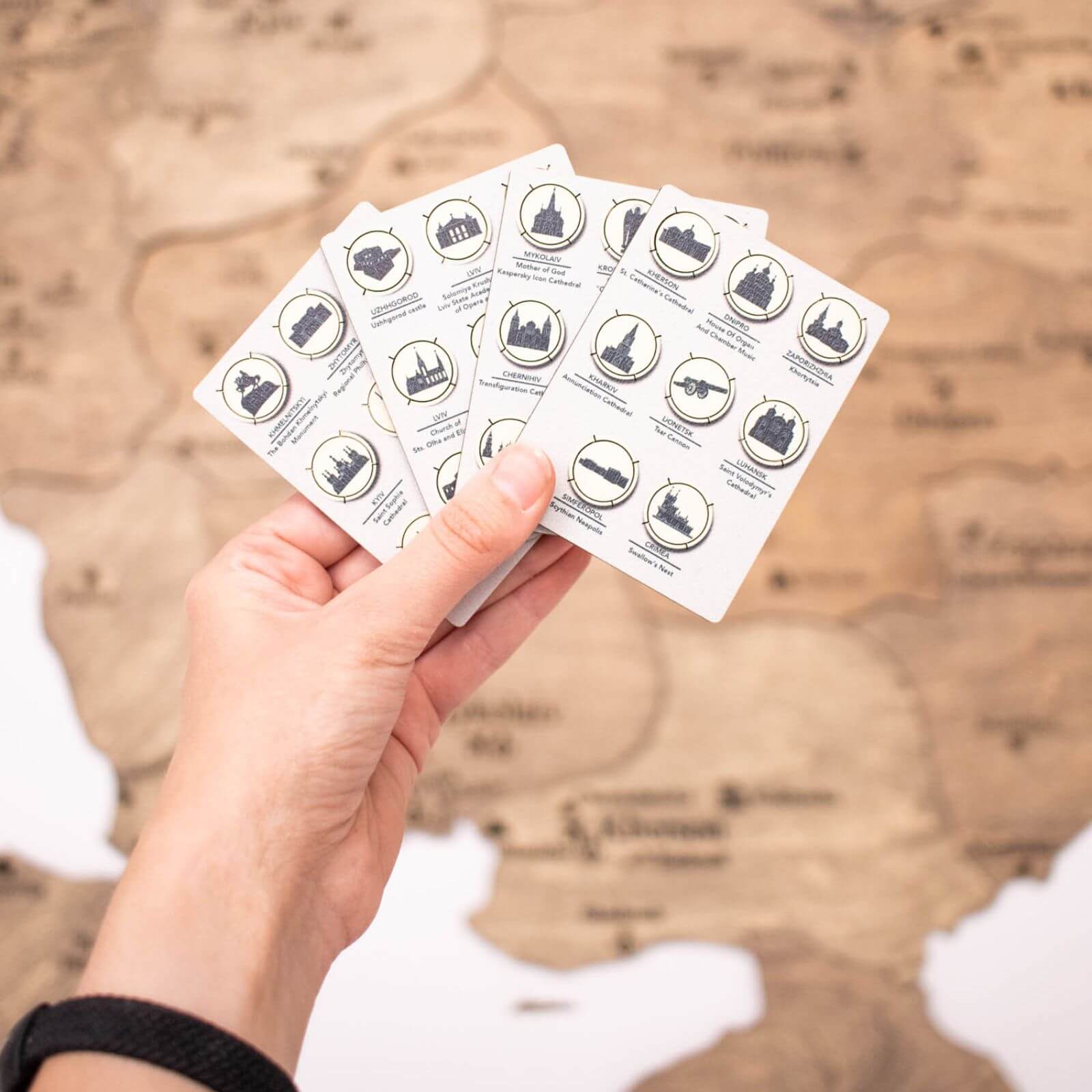 Ukrainian Landmarks Pins from Enjoy The Wood ‣ Order Now