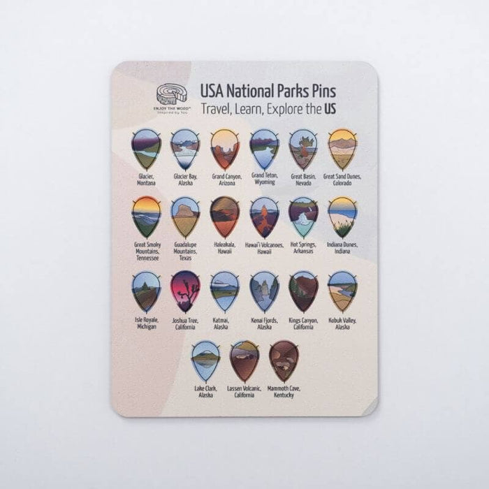 US Flag Pins and US National Parks Sticky Pins ‣ Order Now