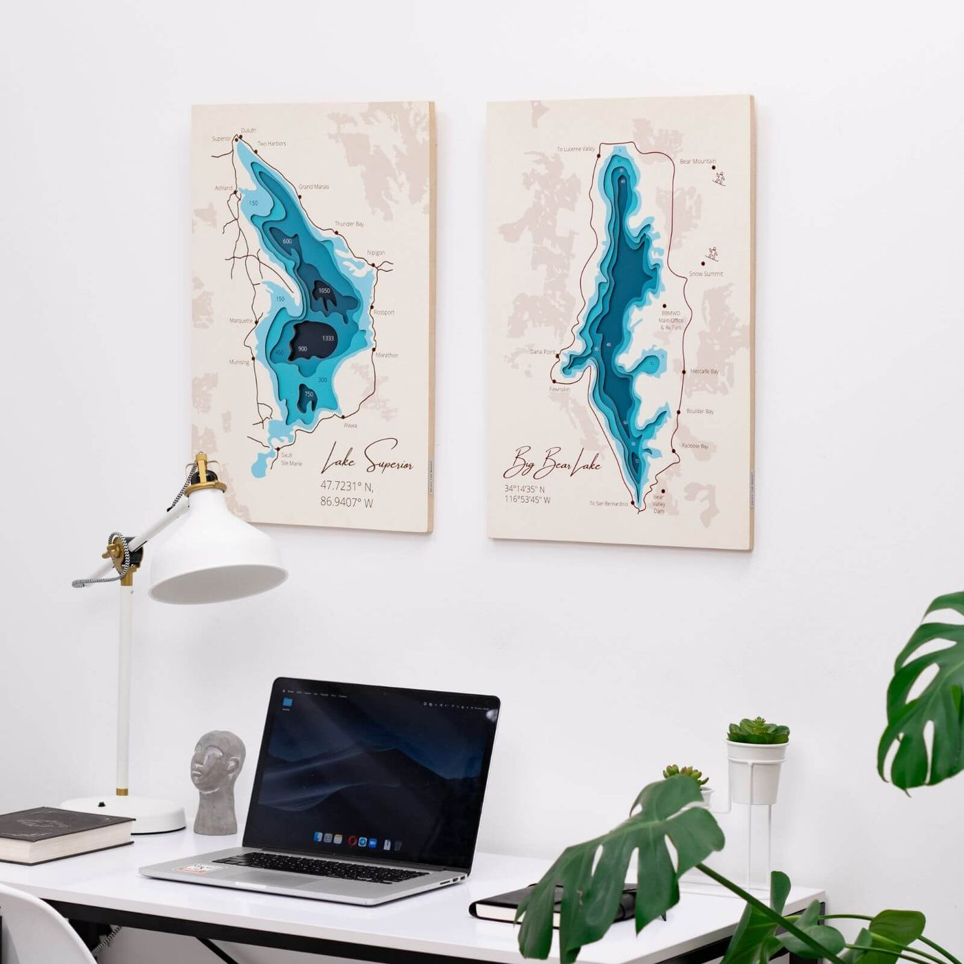 Wooden Lake Maps - 3D Wooden Maps of Lakes ‣ Order Now