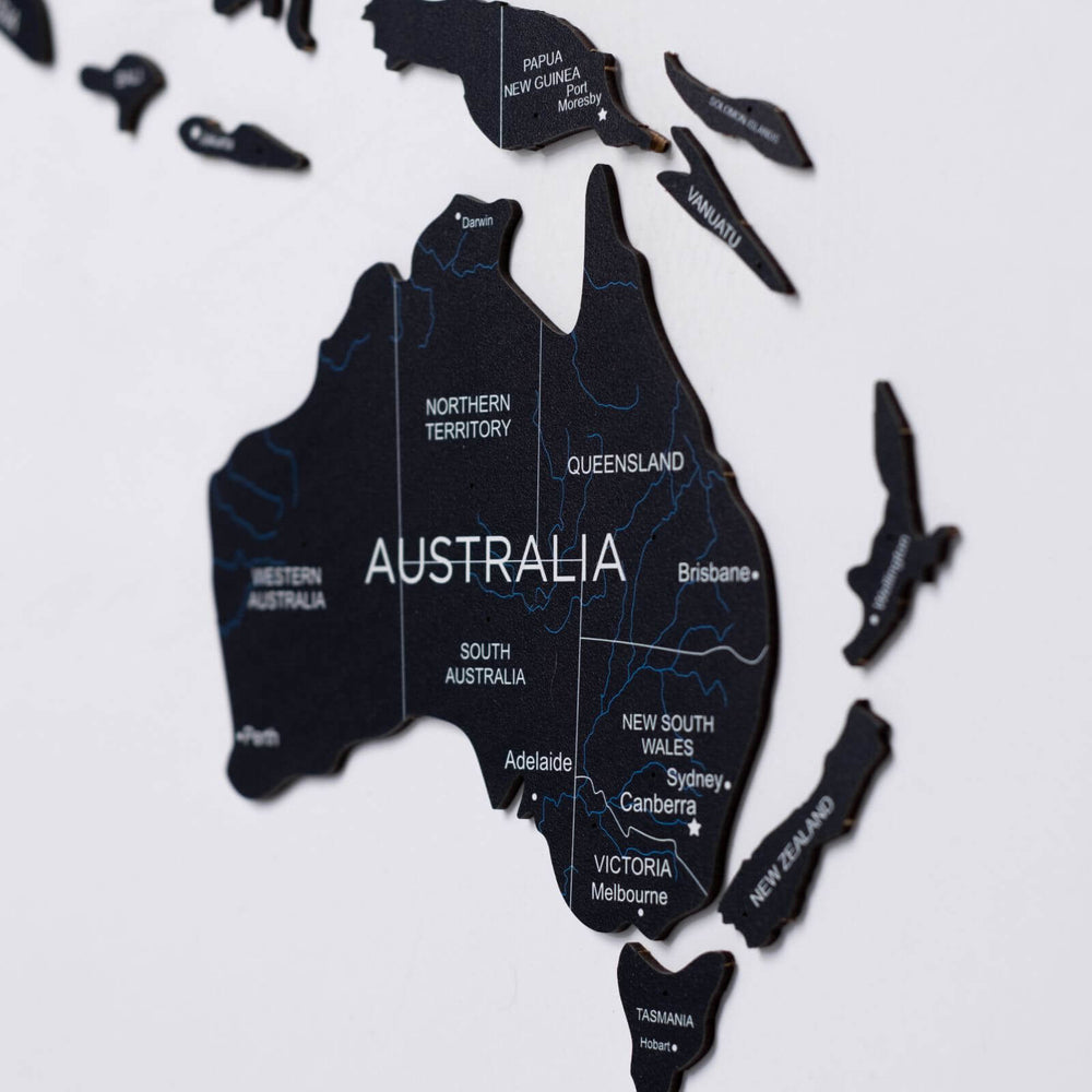 2D Wooden World Map Midnight ‣ Enjoy The Wood