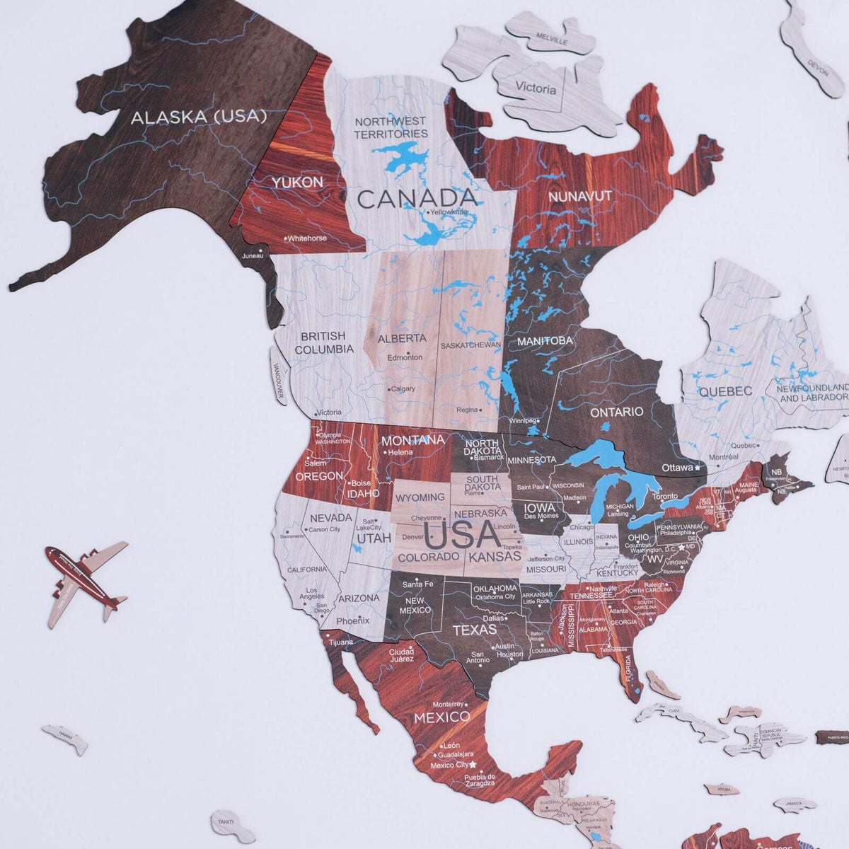 2D Wooden World Map Urban from Enjoy The Wood ‣ Good Price, Reviews